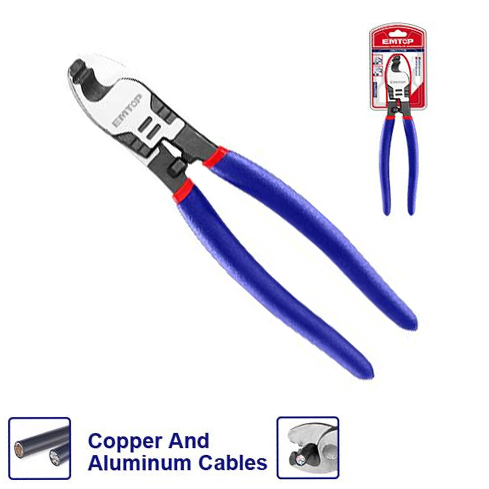 Cortacable 160mm Industrial Cr-v Mango Con Grip Emtop Eplrcb0621 | Emtop